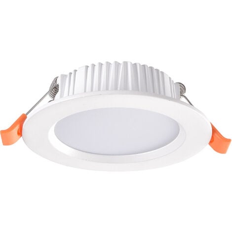 Spot Encastrable Dalle LED Ronde Extra-Plate Coupe Downlight Panel Blanc Chaud(2,5 pouces)