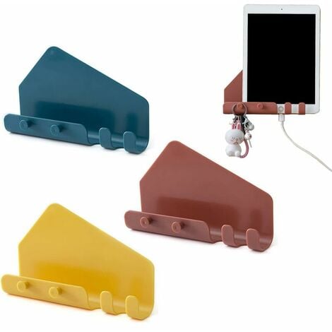 Support de téléphone mural, support de télécommande mural, chargeur de ...