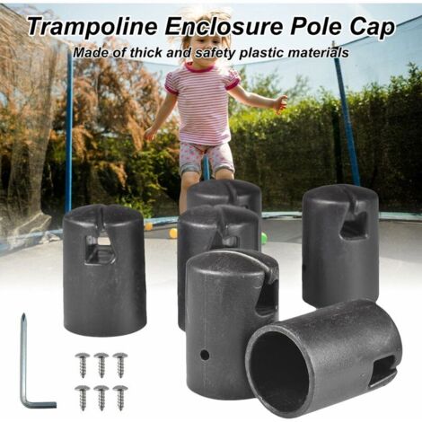 Lot De 6 Embouts Poteau Trampoline, Capuchon Universel Pour Convient Aux Poteaux Clôture ...