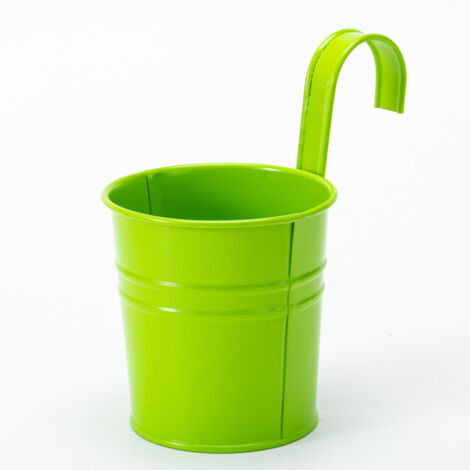 2 Pots De Fleurs En Métal Suspendus, Jardinière En Pot En Fer Avec Trou ...