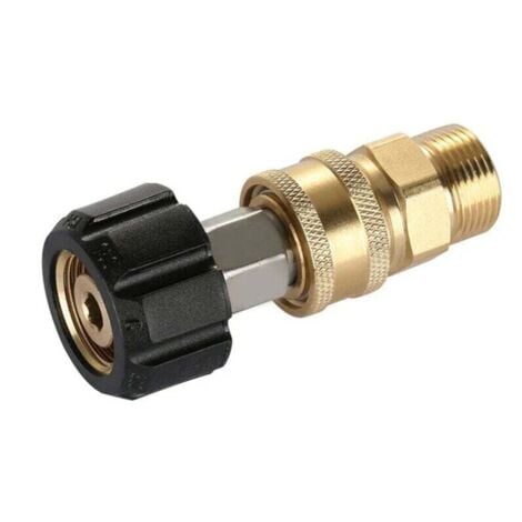 Jeu D'Adaptateurs pour Nettoyeurs Haute Pression M22 à Kit de Connexion Rapide 1/4 Pouce, M22 ...