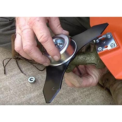 Vie Lame de déoussailleuse à trois dents, Tranchant de 255 mm, Alésage : 25,4 mm