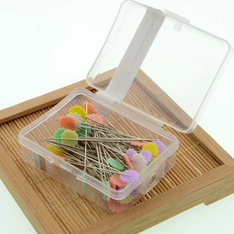 Épingles de courtepointe Épingles de courtepointe Aiguilles pour patchwork avec tête de fleur ...