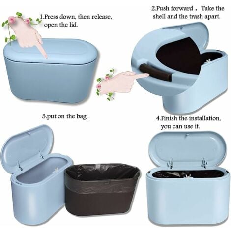 Poub de cuisine Mini Poub en Plastique Avec Couvercle,Petite Poub de ...