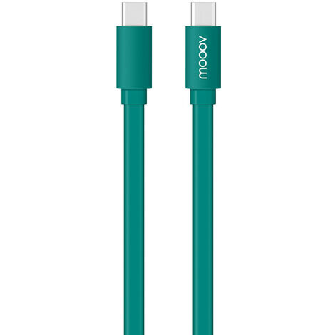 Câble USB-C / USB-C plat 1 m - vert quetzal