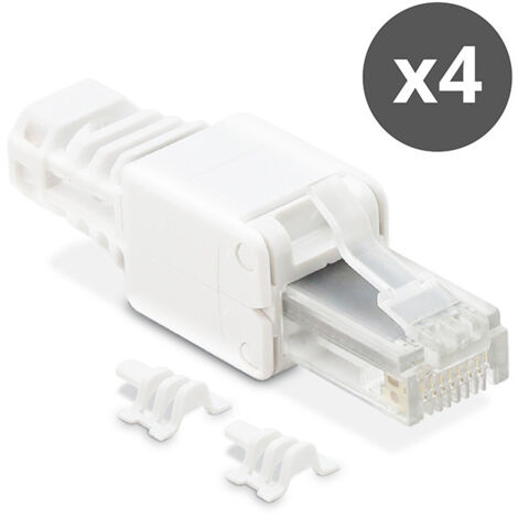 Fiche RJ45 sans outil (lot de 4)
