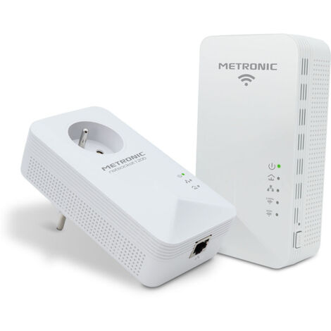 Prise CPL netsocket 1200 avec prise gigogne et CPL Wi-Fi 1200 Mb/s