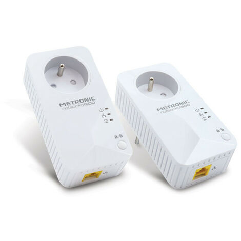 Prise CPL netsocket Duo 600 avec prise gigogne