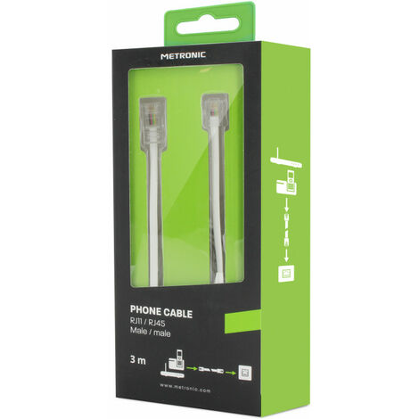 Câble téléphonique RJ45/RJ11 - 3 m