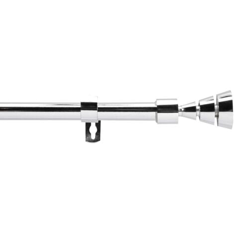 Kit de tringle Silas 120 210 cm Chrome