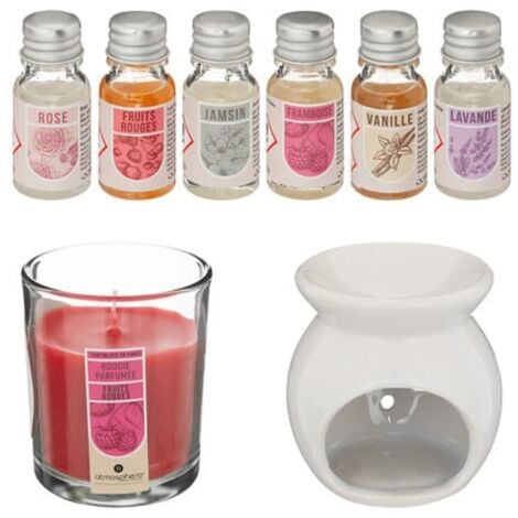 Coffret senteur bougie encens fruits rouge