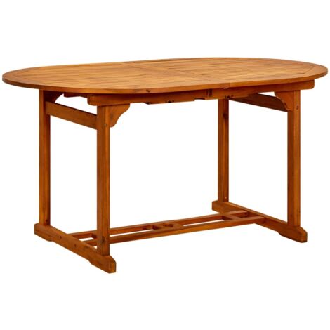 Table de salle à manger extérieure 8 places bois acacia massif ...