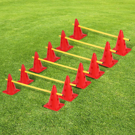 VINGO Ensemble de 12 haies amovibles pour entraînement, haies ...