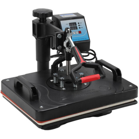 VINGOPresse a Chaud Avec controleur numerique LED de temperature et de temps 8 en 1 Machine ...