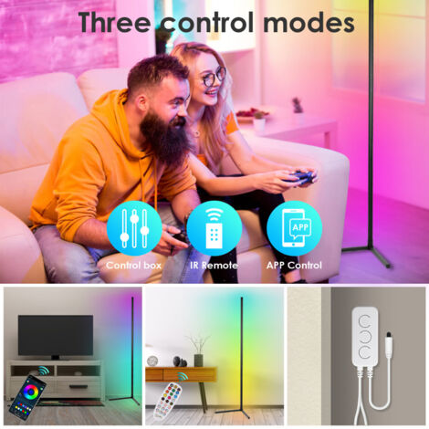 VINGO 7W LED Lumière enterrée coin lampe coin lampe RGB Lumière ...