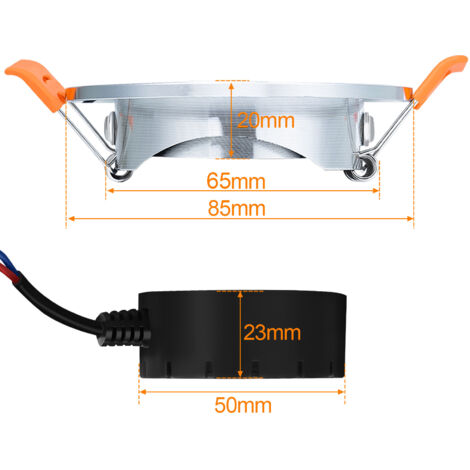 VINGO 10x Spots LED encastrables orientables, Spots LED à encastrer，Spot encastrable 3W, Spots ...