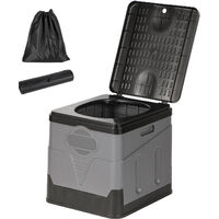 Toilette Portable 20L, pliables, Toilettes de Camping 30.5x26.5x29cm ...