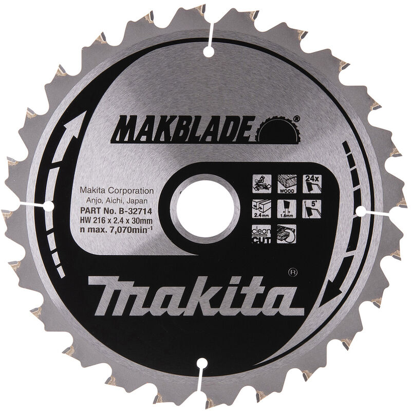 MAKITA B-32714 Mitre saw blade 216mm x 30mm x 24T