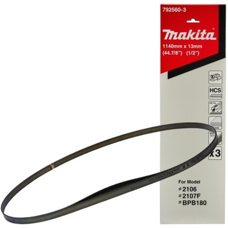 MAKITA 792560-3 (pkt of 3) Bandsaw blade 1140mm x 13mm x 14tpi