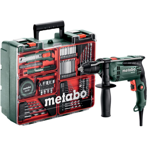 METABO SBE 650 SET 240v Percussion drill 13mm keyless chuck