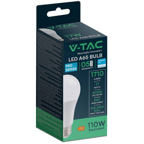 V-TAC Samsung E27 17W A65 6400K LED Chip Lamp