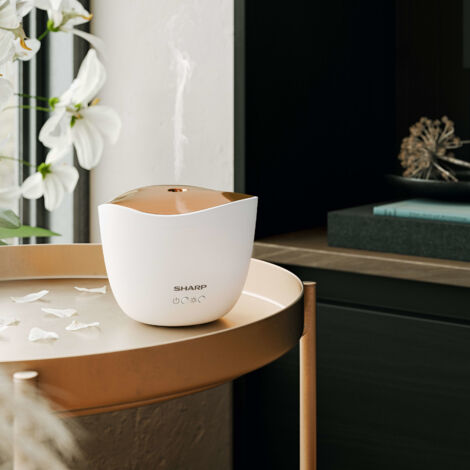 Sharp Ultrasonic Aroma Diffuser DF-A1E-W (200ml), Ultraschall-Vernebler ...