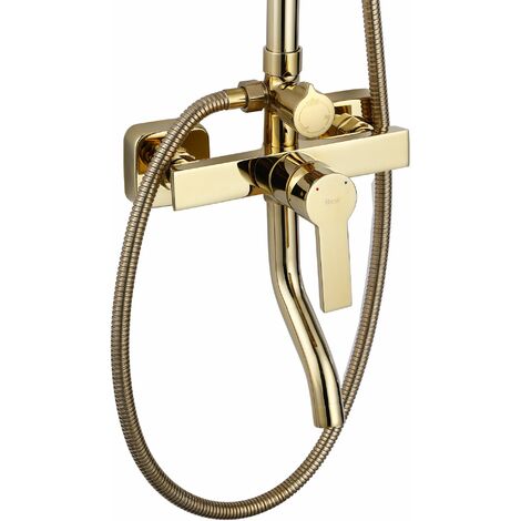 KIT DE DOUCHE AVEC BEC REA ARGUS GOLD