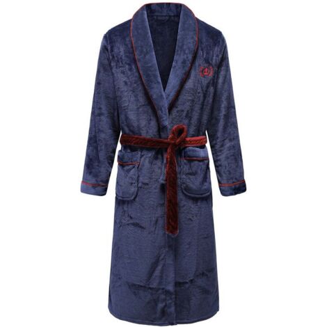 PEIGNOIR ROGER NAVY RED MEN L