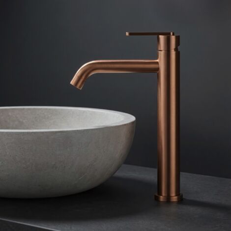 Robinet De Lavabo Rea Ontario Brush Copper High