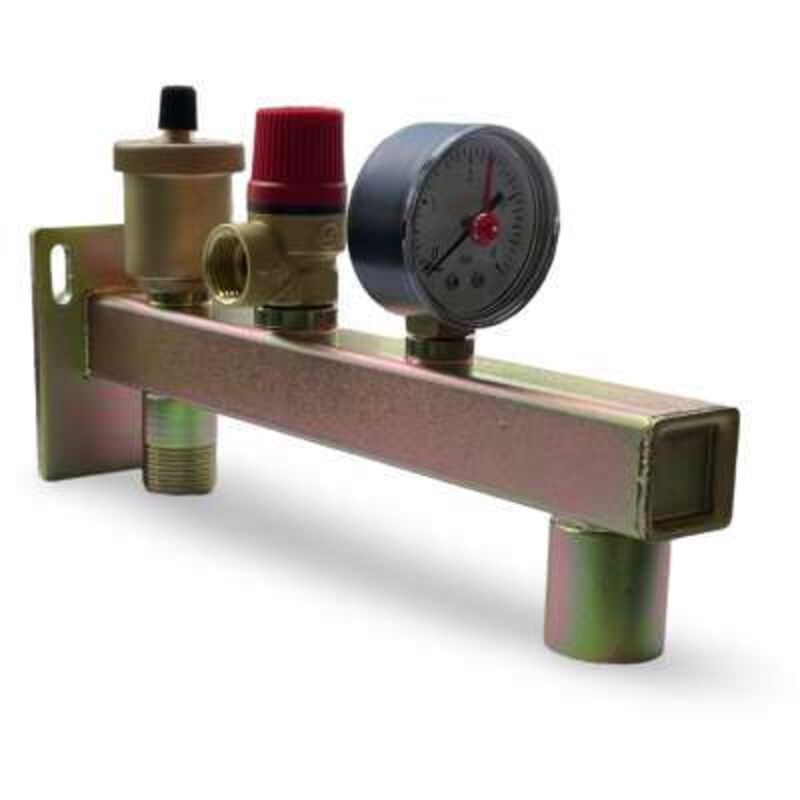 IBO Gefäßanschlußgruppe GAG SGB 3 bar mit Manometer Sicherheitsventil ...