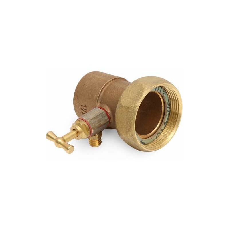KEMPER Lötverschraubung mit Entleerung DN40 1 3/4" Überwurfmutter x ...