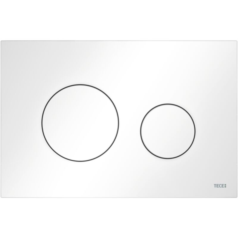 TECEloop WC-Betätigungsplatte Kunststoff für Zweimengentechnik, weiß 9240920