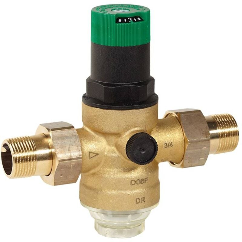 Honeywell Druckminderer D06F mit Einstellanzeige, Messing E, 1/2'', D06F-1/2E