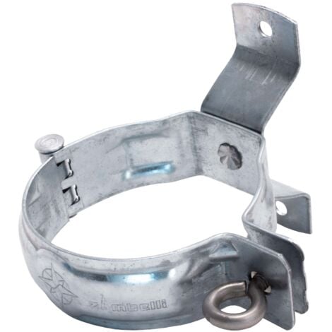 Zambelli verzinkte Meister-Rohrschelle Ø 80 mm für Holzmontage, 128080-ZAM