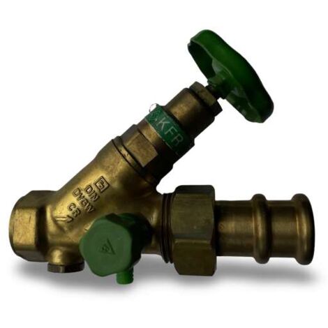 Messing KFR Ventil DN20 DVGW mit Entleerung nichtst. Spindel 3/4" IGx ...