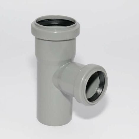 HT Abzweig mit Muffe und Gummidichtungen HT-Rohr DN 50/40 87° HTEA