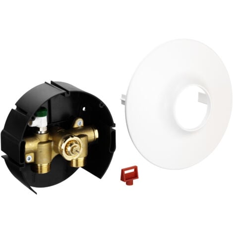 Danfoss Rücklauftemperaturbegrenzer Typ FHV-R 20 Wandeinbaukasten mit runder Abdeckung 003L1015