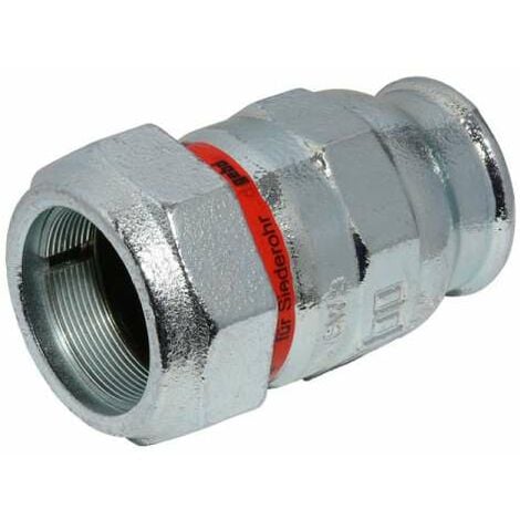 Gebo Verschraubung Temperguss-Verbinder Siederohr 38x1 1/4'' IG verz. f ...