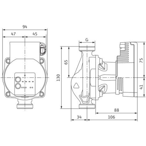 Wilo Varios Pico STG 15/1-8 130 4232742 PWM Hocheffizienzpumpe für ...