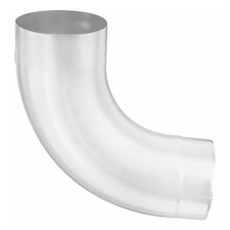 GRÖMO ALUSTAR Rohrbogen Weiß 85° ø80, SX (glatt), 82574