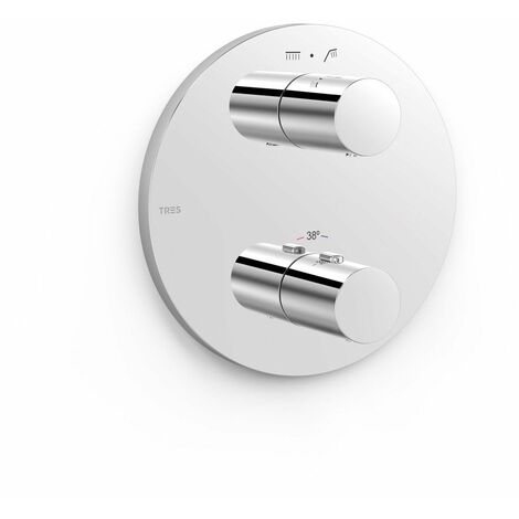 TRES 20425001 THERM-BOX Pieza Vista Para Caja Empotrada Termostática 2 ...