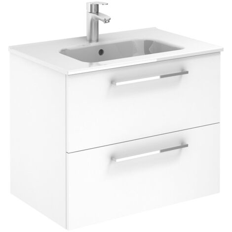 ROYO EASY Mueble+Lavabo Suspendido Blanco - Medida: 60 cm - Medida: 60 ...