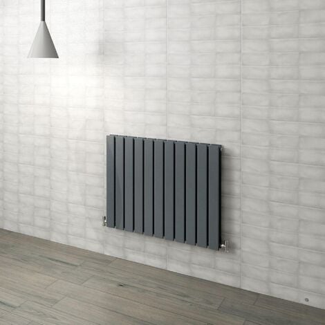 Flat Panel Radiator 600x748mm Anthracite Double Horizontal Modern ...
