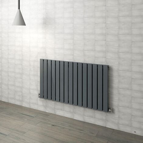 Flat Panel Radiator 600x1020mm Anthracite Single Horizontal Modern ...