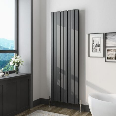1600x544mm Vertical Tall Upright Central Radiators Double Anthracite ...
