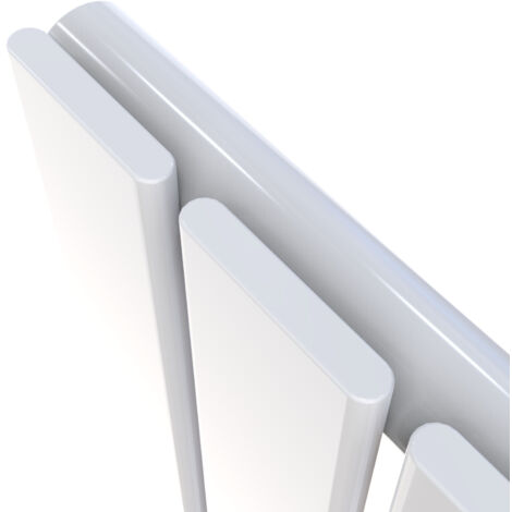 1800x408mm Vertical Tall Upright Central Radiators Single White Flat ...