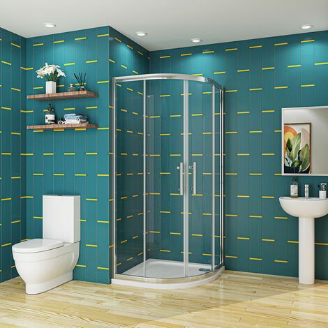Biubiubath 800x800x1900mm Quadrant Shower Cubicle Enclosure with ...