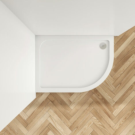 Biubiubath 900x800x30mm Offset Quadrant Walk in Shower Enclosure Stone ...