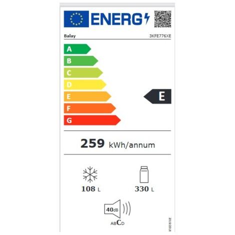 Frigorífico Combi Balay 3KFE776XE