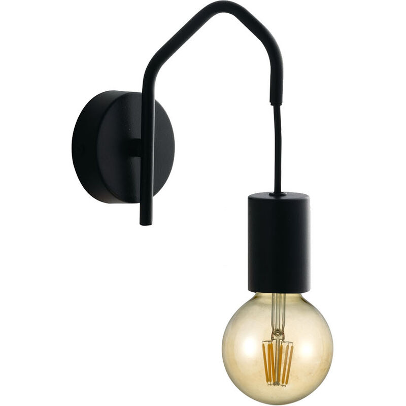 Außergewöhnliche LED Wandlampe Schwarz - minimalistische Designerlampe ...